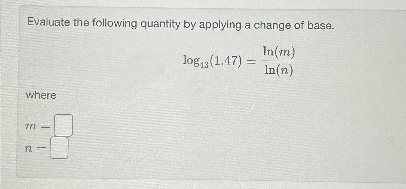 Solved Evaluate the following quantity by applying a change | Chegg.com