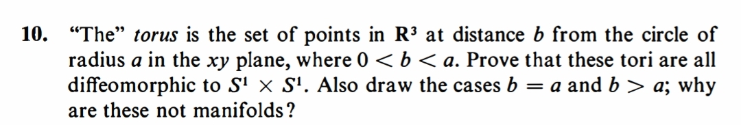 Solved "The" torus is the set of points in R3 ﻿at distance b | Chegg.com