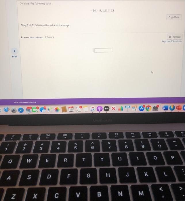 Solved Consider the following data: - 14.-9.1.8.1.13 Cooy | Chegg.com