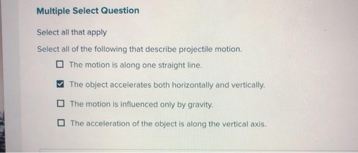 Solved Multiple Select Question Select All That Apply Select