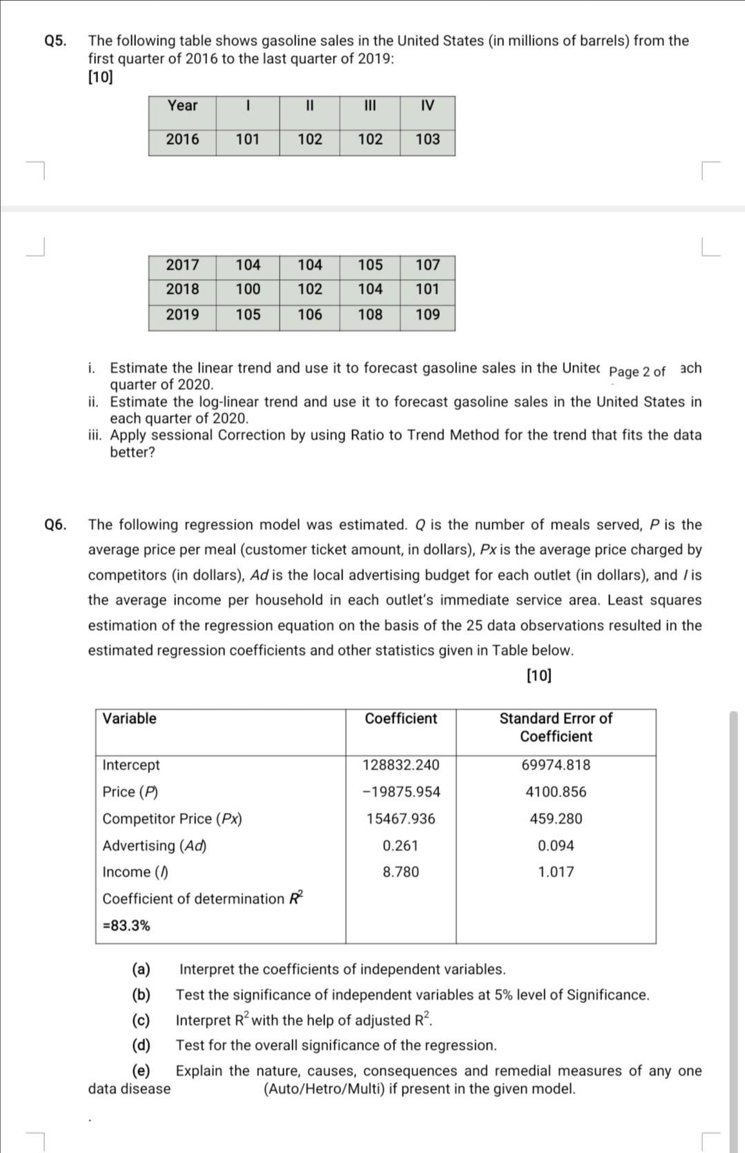Solved Solve the above questions step by step with complete | Chegg.com