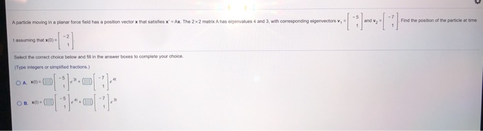 Solved A particle moving in a planar force field has a | Chegg.com