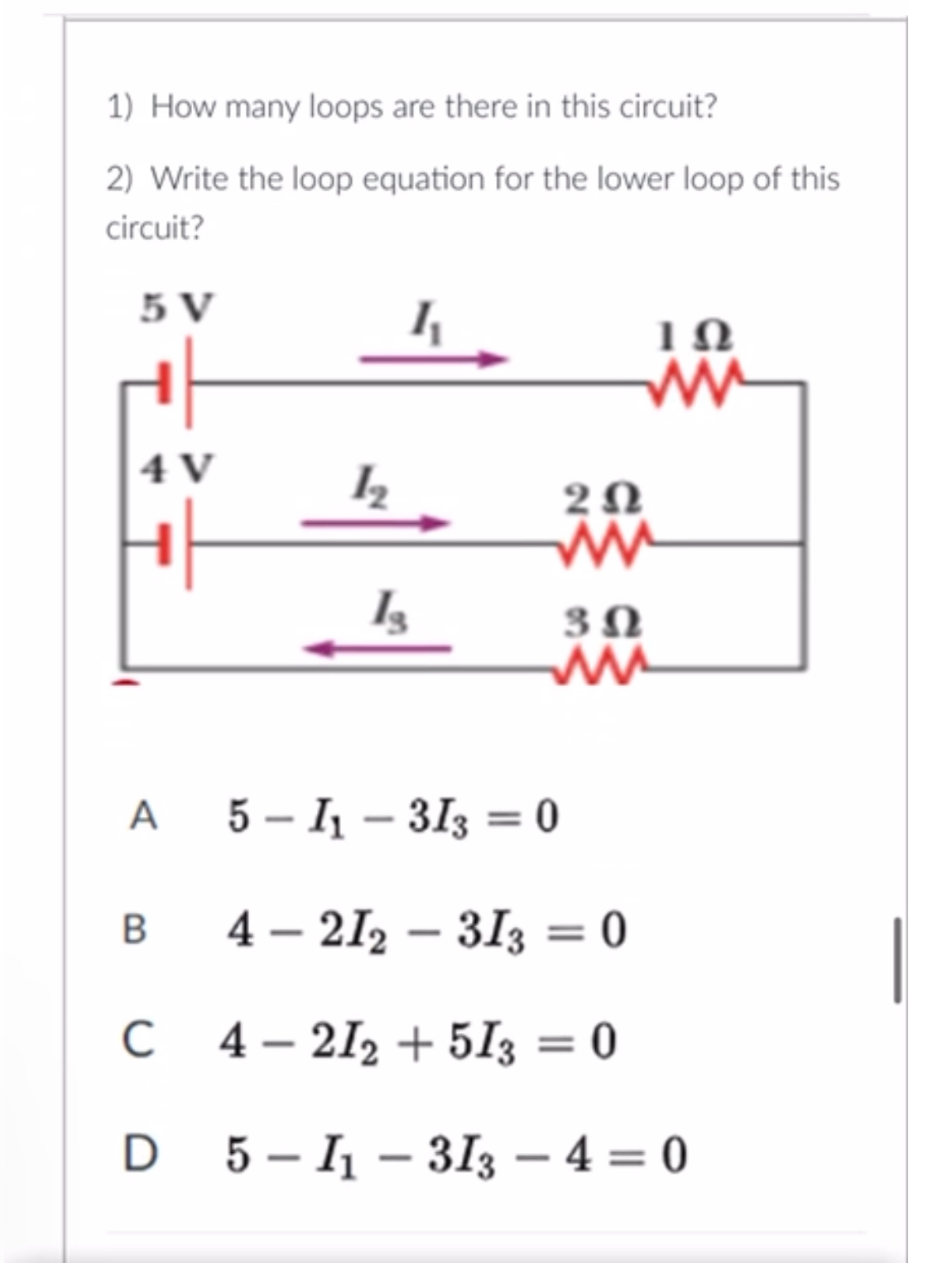 Solved How many loops are there in this circuit?Write the | Chegg.com