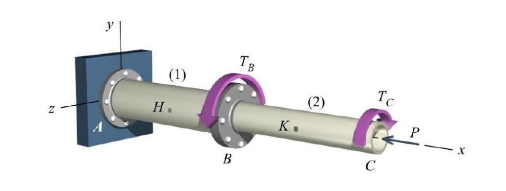 Solved A composite shaft consists of two tube segments. | Chegg.com