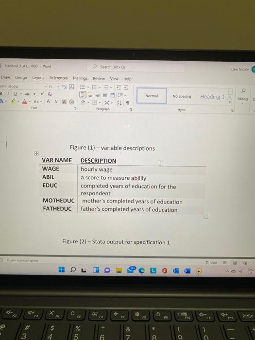 Solved use the stata outputs represented in the image | Chegg.com