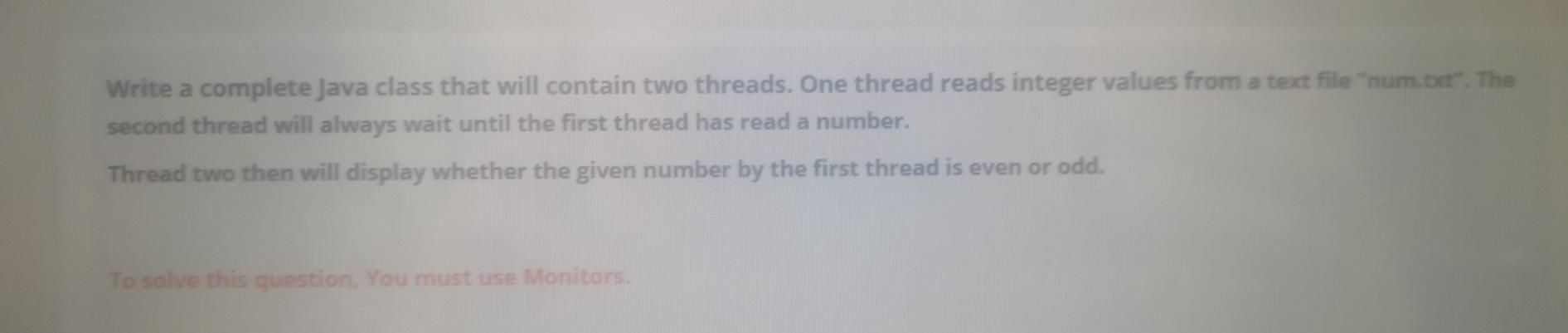 Solved Write A Complete Java Class That Will Contain Two 9018