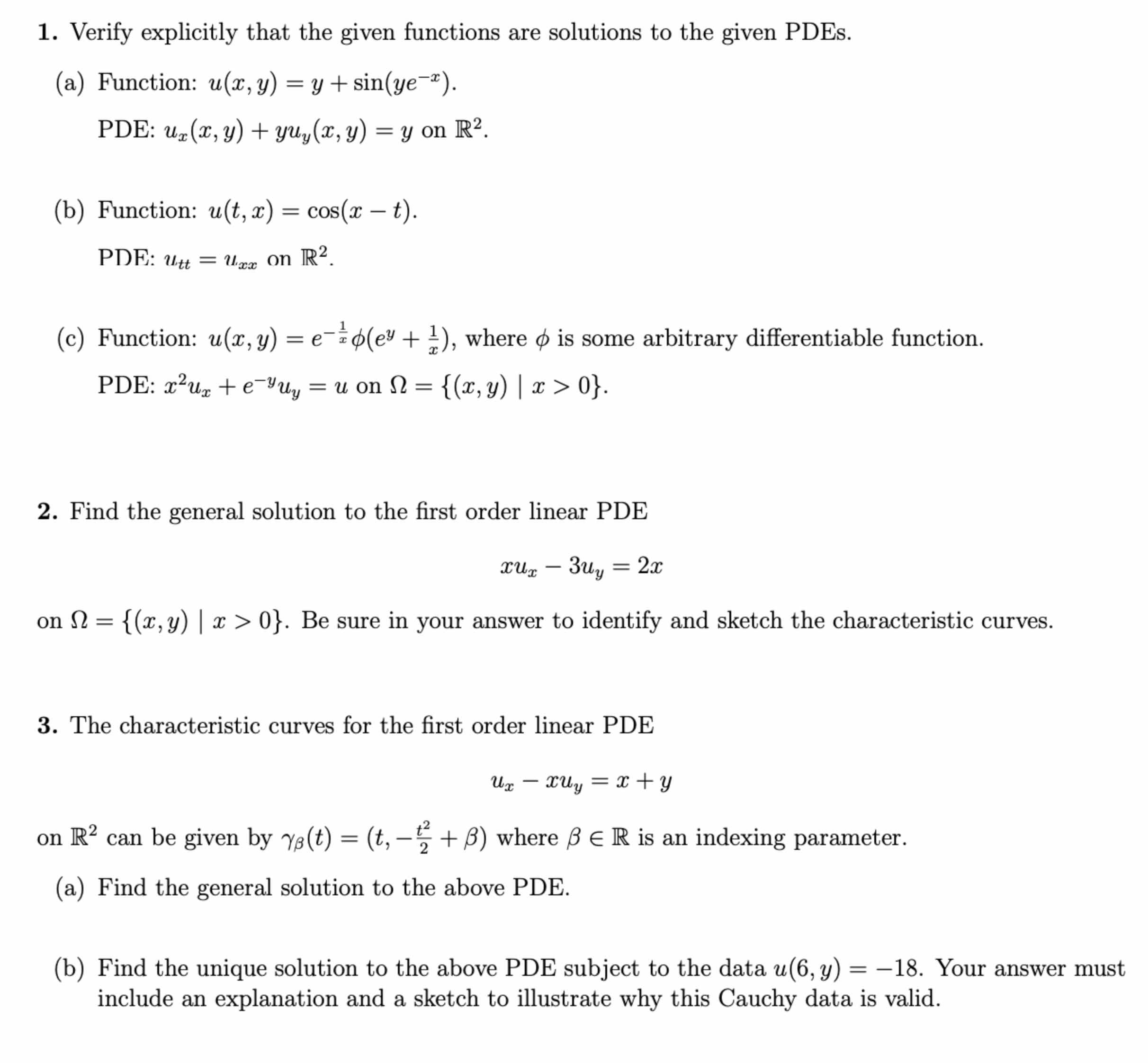 Solved Verify explicitly that the given functions are | Chegg.com