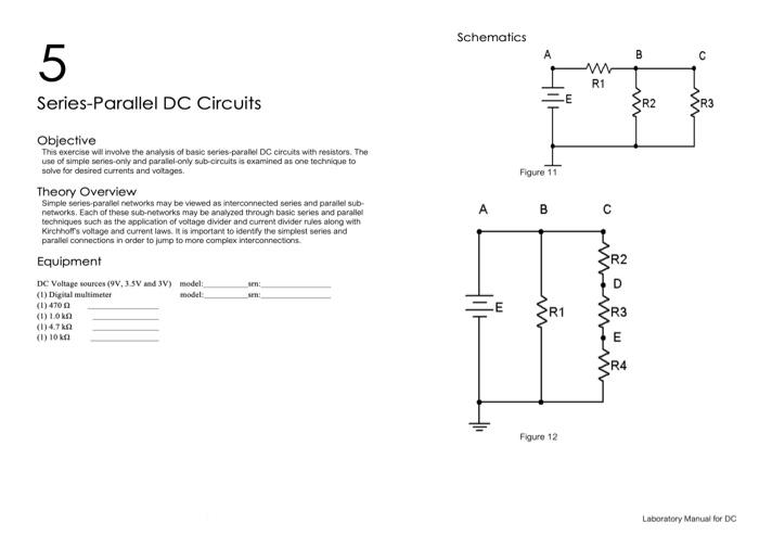 Solved 5 Series-Parallel DC Circuits Objective This exercise | Chegg.com