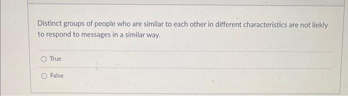 Solved Distinct groups of people who are similar to each | Chegg.com