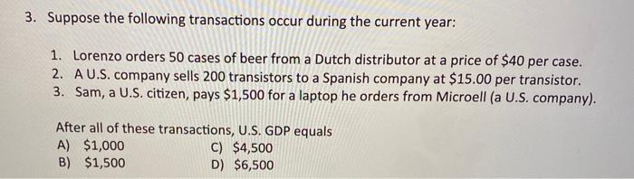 Solved 3. Suppose the following transactions occur during | Chegg.com