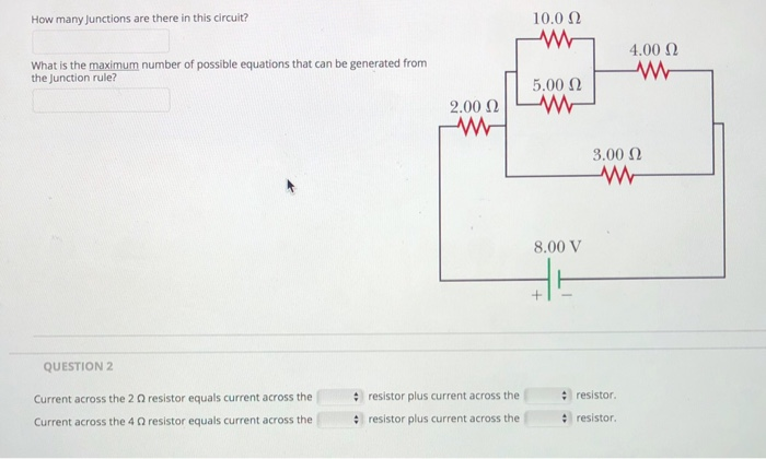 Solved How many Junctions are there in this circuit? 10.02 | Chegg.com