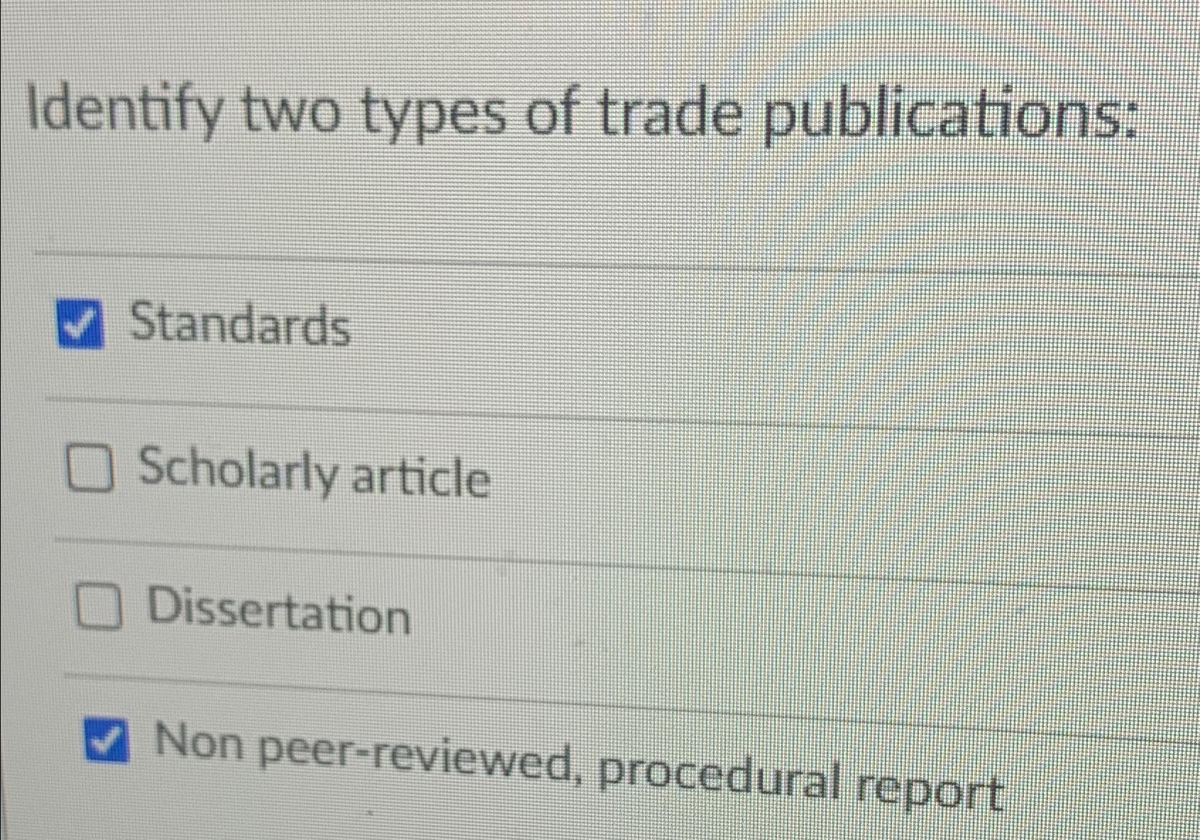 Solved Identify two types of trade | Chegg.com