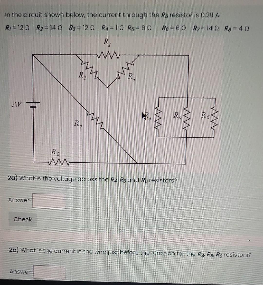 Solved In the circuit shown below, the current through the | Chegg.com