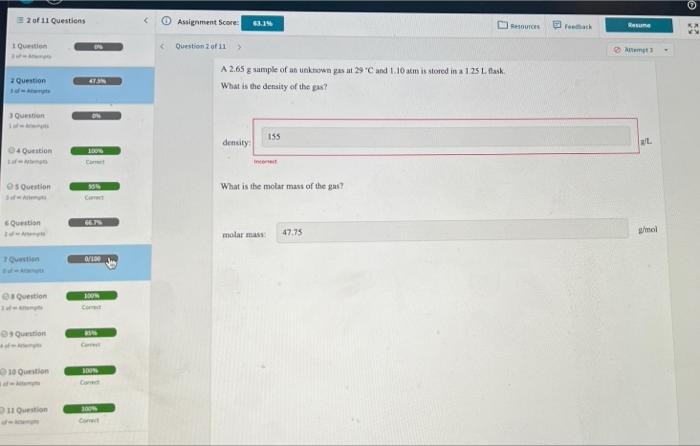 Solved Assessment C 10 11 Questions Aliment Score . Resume | Chegg.com