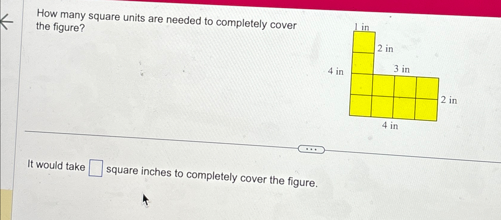 Solved How many square units are needed to completely cover | Chegg.com