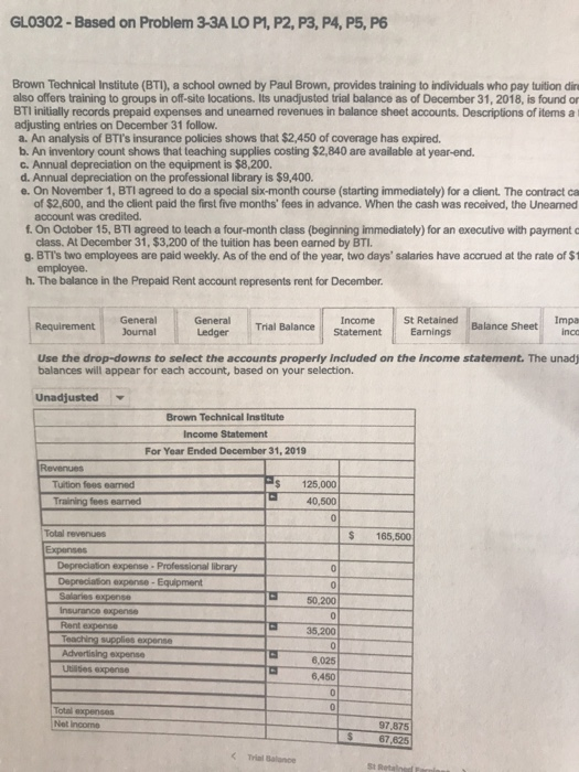 Solved Award: 17:50 points GL0302-Based on Problem 3-3A LO | Chegg.com