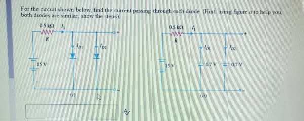 Solved For the circuit shown below, find the current passing | Chegg.com
