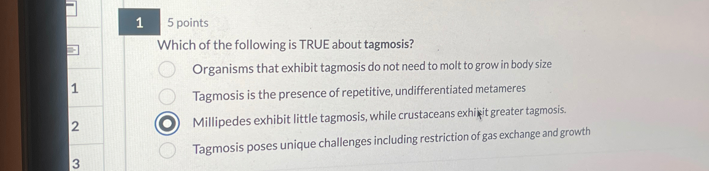 Solved 15 ﻿pointsWhich of the following is TRUE about | Chegg.com