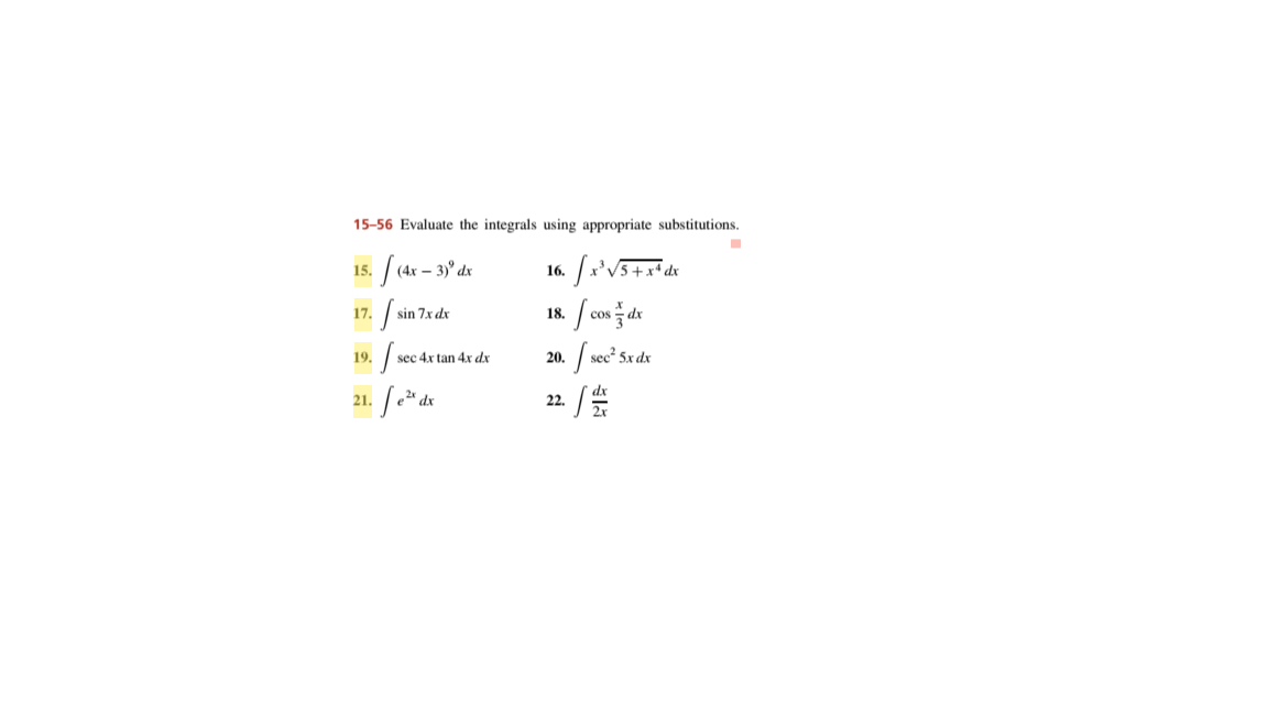 Solved 15-56 ﻿Evaluate the integrals using appropriate | Chegg.com