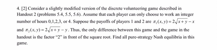 4. [2] Consider a slightly modified version of the | Chegg.com