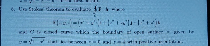 Solved Use Stokes' theorem to evaluate o∫c﻿F*dr | Chegg.com