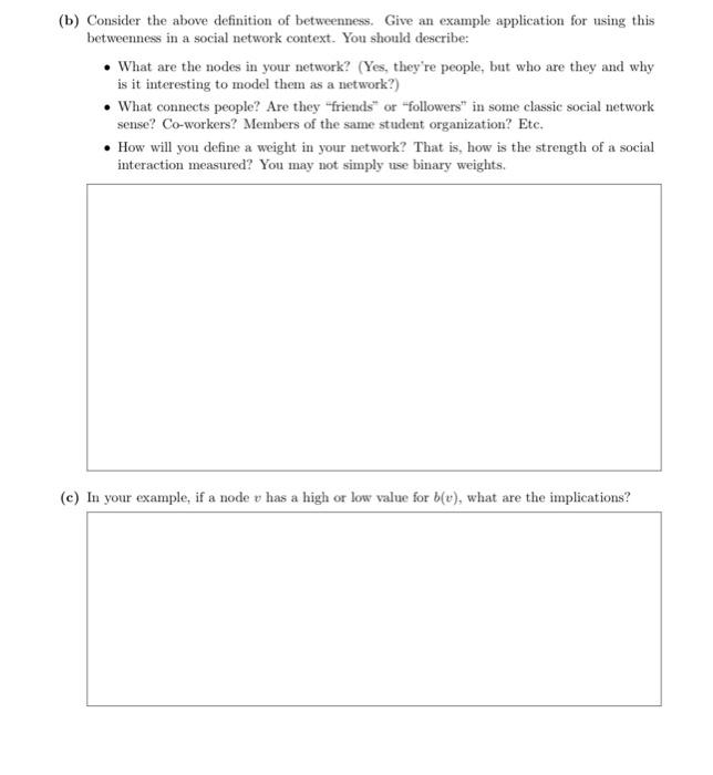 Solved This question is loosely inspired by the notion of | Chegg.com