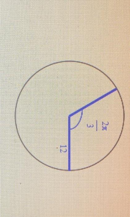 Solved Find the exact length of the arc intercepted by the | Chegg.com