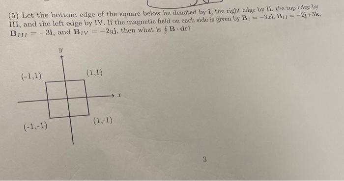Solved (5) Let the bottom edge of the square below be | Chegg.com