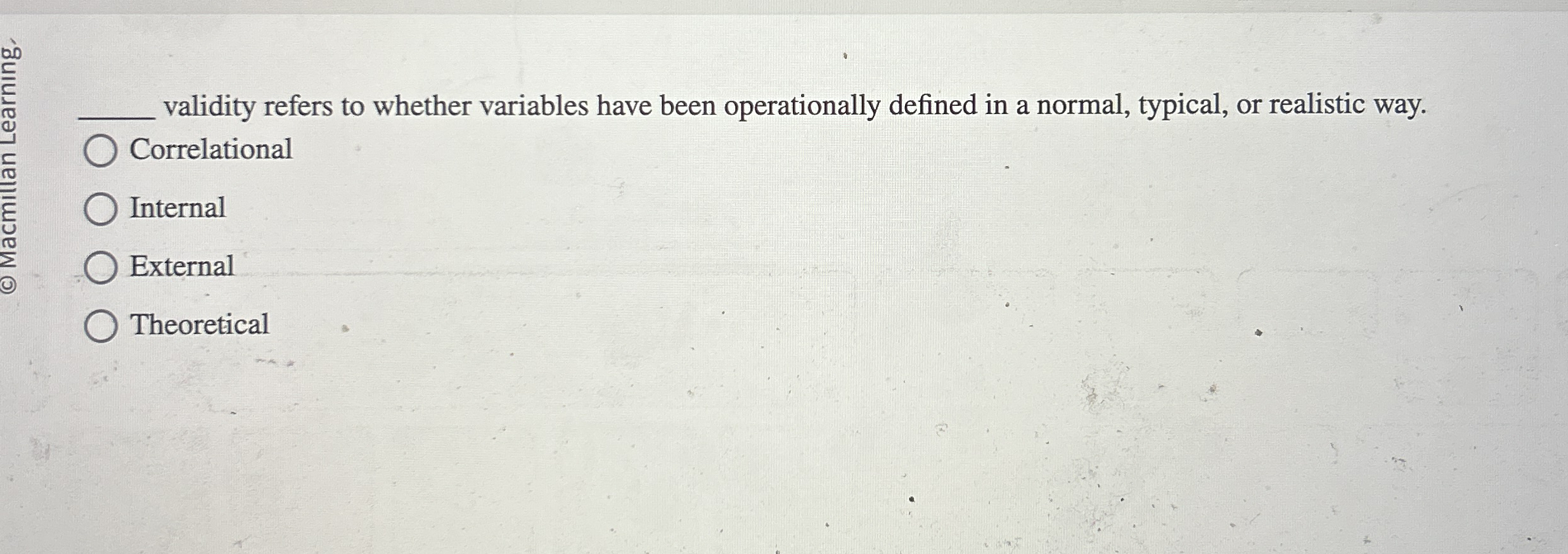 Solved validity refers to whether variables have been | Chegg.com