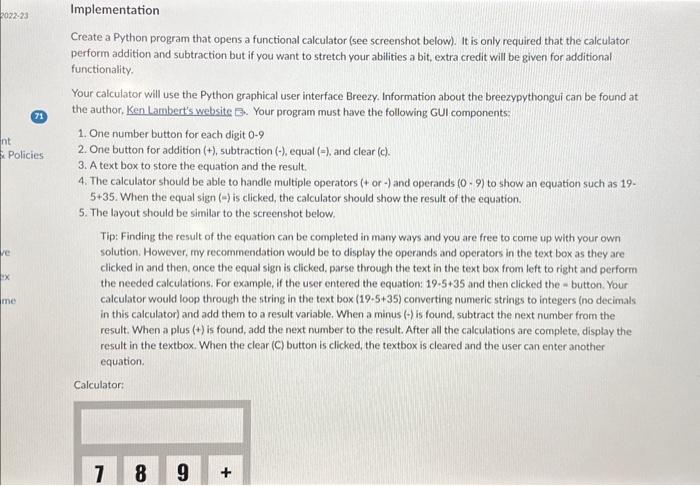 Solved Create a Python program that opens a functional | Chegg.com