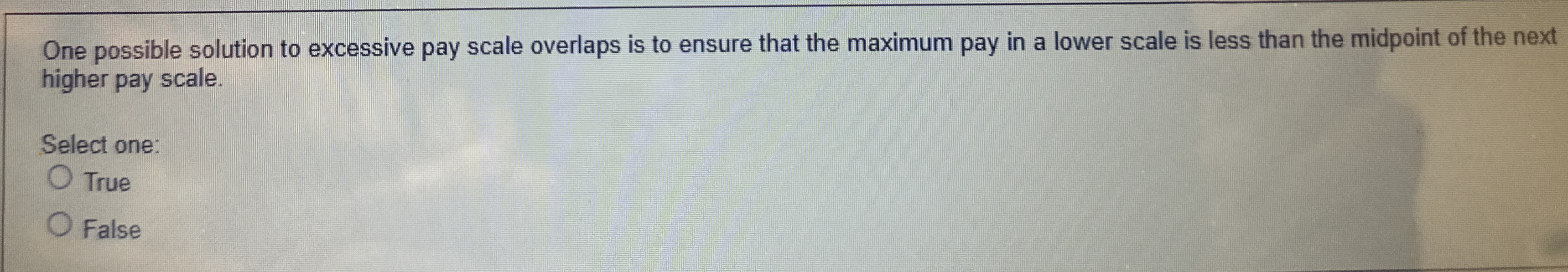 High Quality SOLUTION One possible solution to excessive pay scale ...