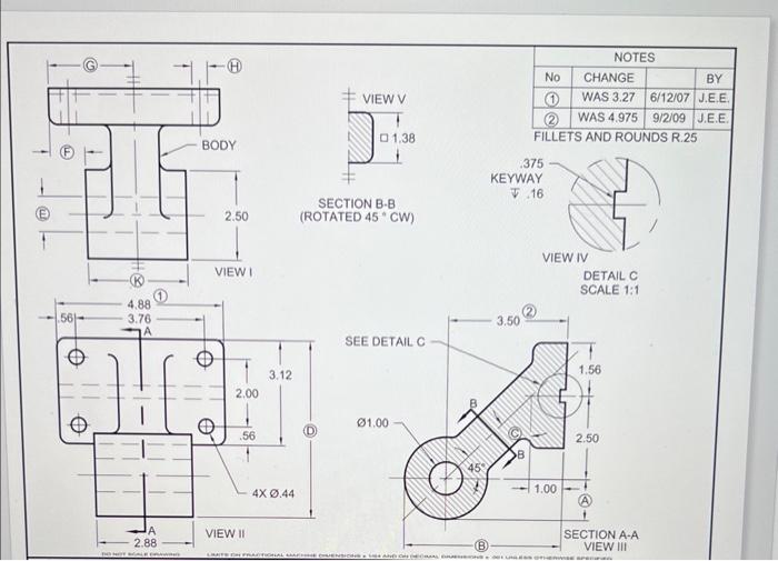 Solved NOTES: - THE KEYWAY LOCAL NOTE GIVES THE LENGTH AND | Chegg.com