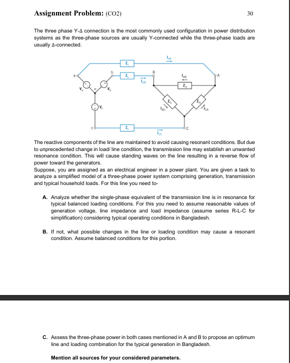 Solved The three phase Y-Δ ﻿connection is the most commonly | Chegg.com