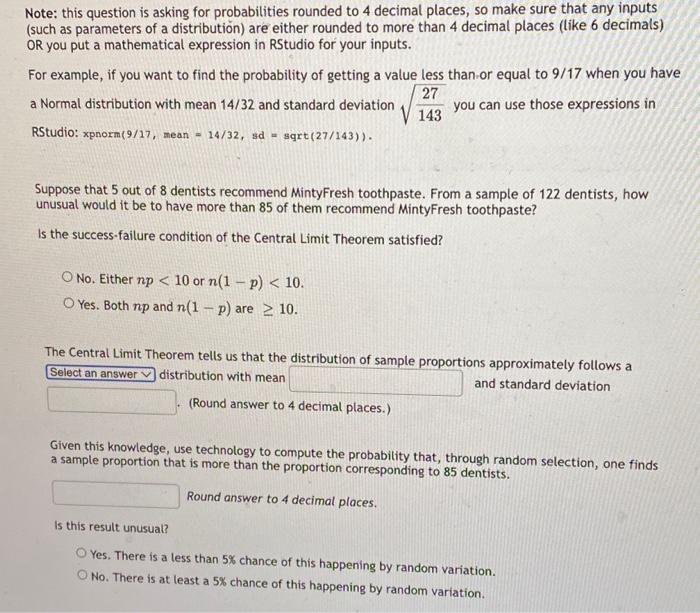 Solved Note: this question is asking for probabilities | Chegg.com