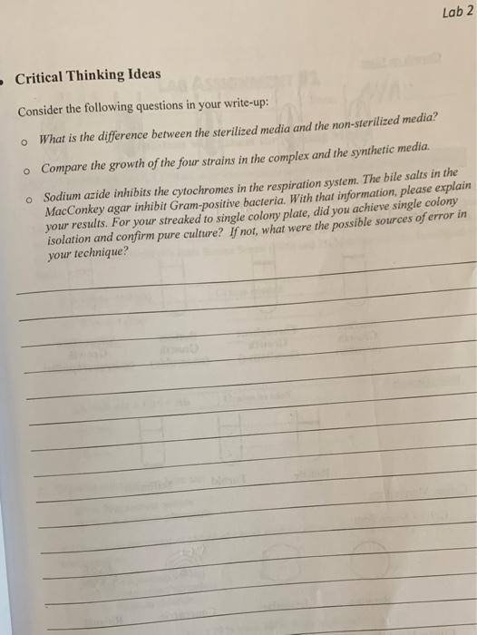 Solved Critical Thinking Ideas Consider the following | Chegg.com