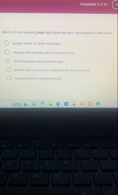 Solved Completed: 5 ﻿of 40Which of the following best | Chegg.com