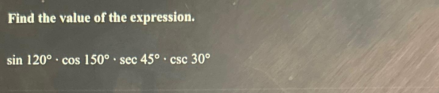 Solved Find the value of the | Chegg.com