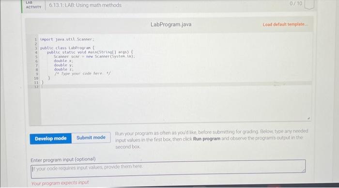 Solved 613 Lab Using Math Methods Given Three
