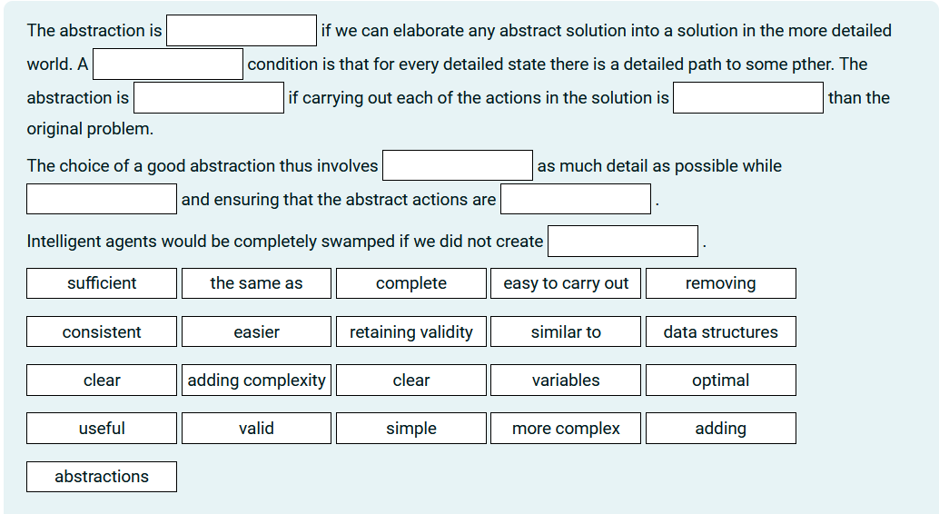 Solved The abstraction isif we can elaborate any abstract | Chegg.com