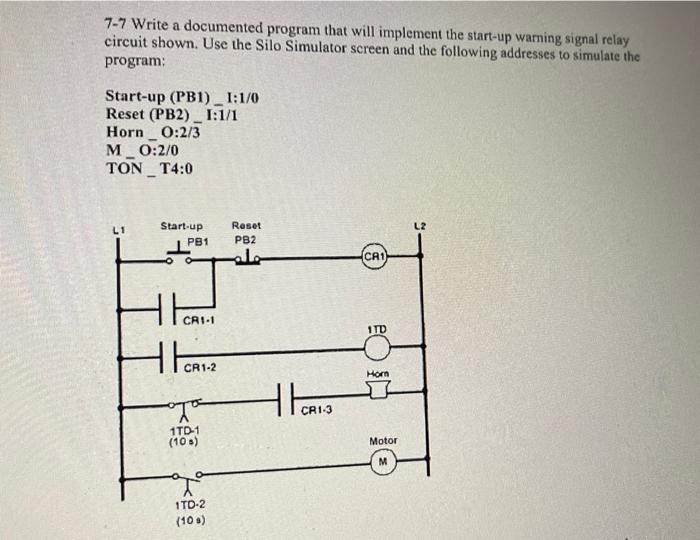 Solved 7-7 Write a documented program that will implement | Chegg.com