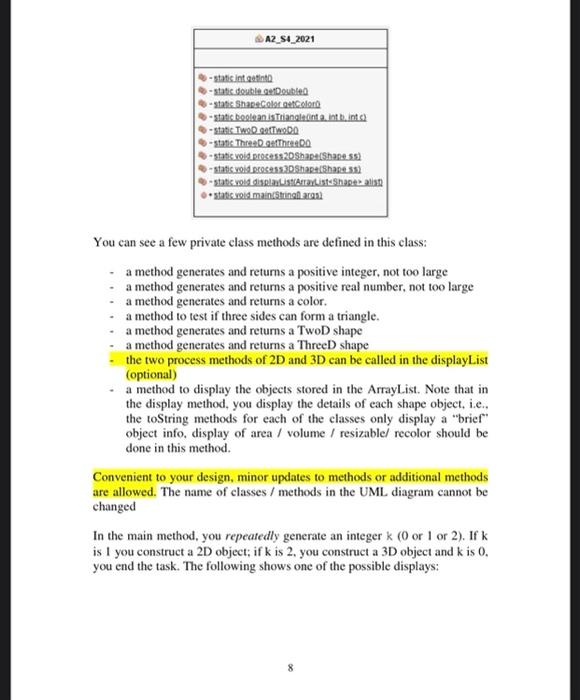 Solved File name: YourName_A2.java Objectives: Practice java | Chegg.com