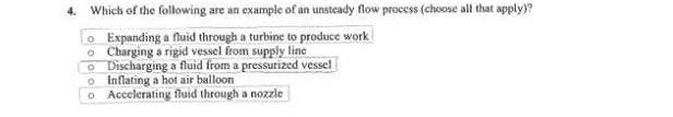 Solved Which of the following are an example of an unsteady | Chegg.com
