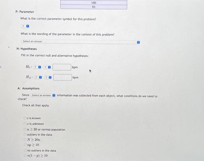 \r\nWhat is the correct parameter symbol for this | Chegg.com