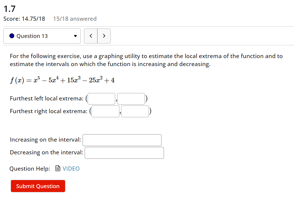 Solved For the following exercise, use a graphing utility to | Chegg.com