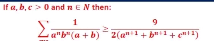 Solved find the value of If a,b,c>0 ﻿and ninN | Chegg.com