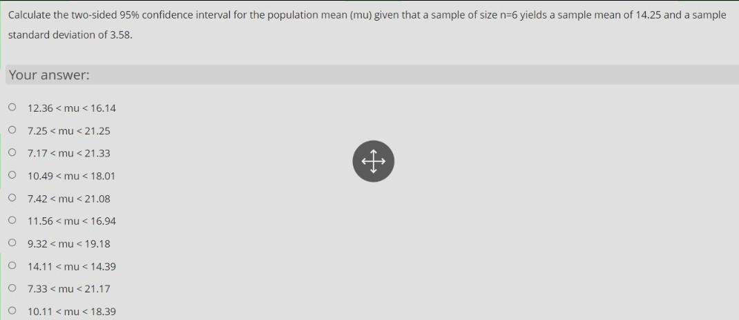 Solved Calculate the two-sided 95% confidence interval for | Chegg.com