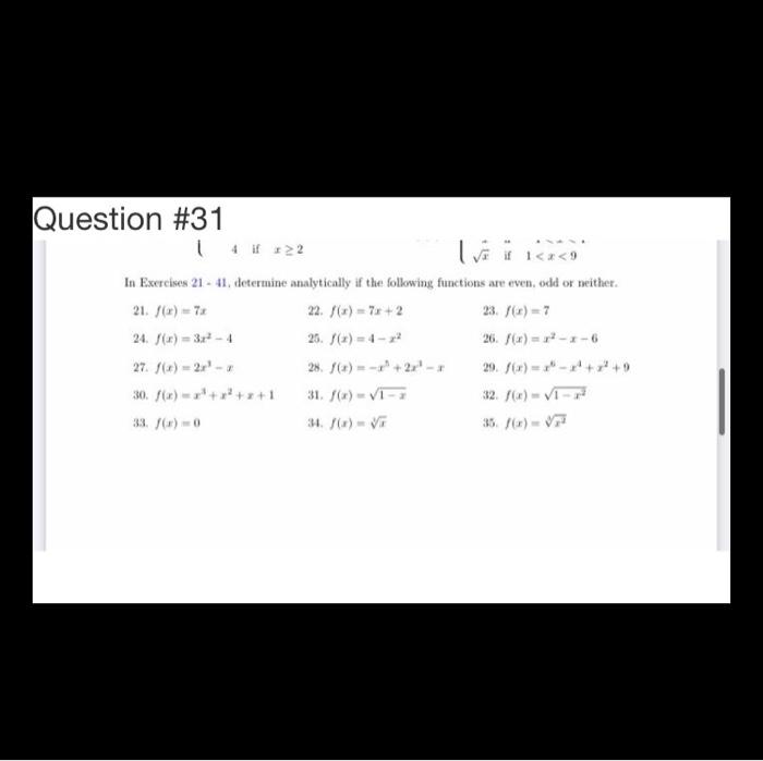 Solved Question #31 lv i 1 | Chegg.com