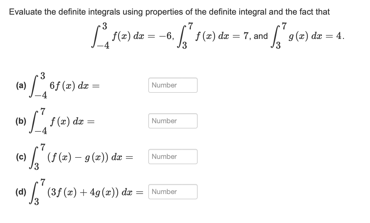 Solved Evaluate the definite integrals using properties of | Chegg.com