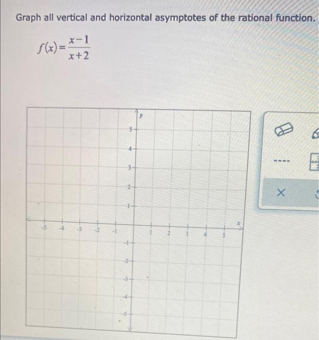 Solved Graph all vertical and horizontal asymptotes of the | Chegg.com
