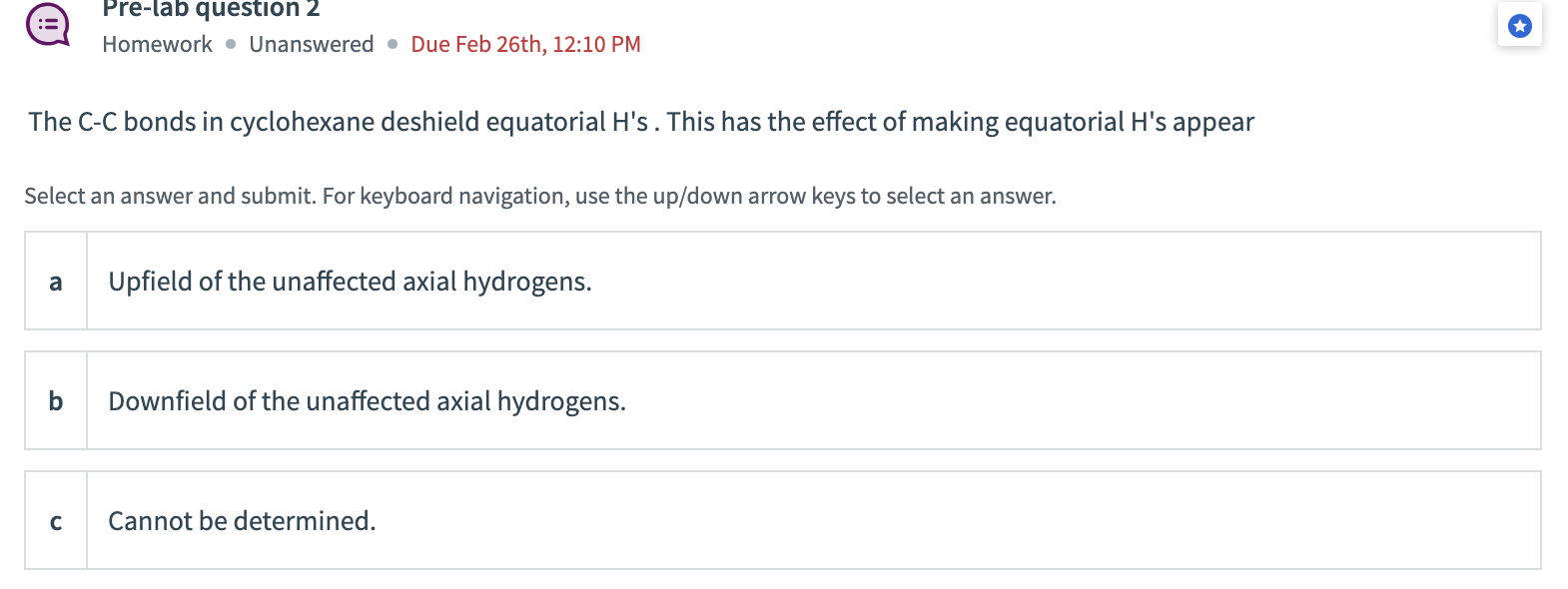 Solved The C-C bonds in cyclohexane deshield equatorial H's | Chegg.com